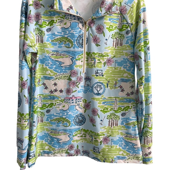 Kaeli Smith | Tops | Kaeli Smith Ladies Size Small Golf Print Pullover ...